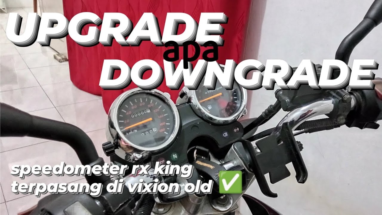 PASANG SPEEDOMETER RX KING NEW KE VIXION OLD - YouTube