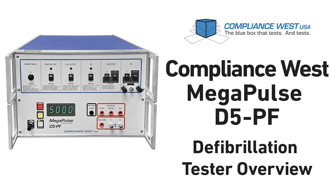 Compliance West Megapulse D5-PF - Defibrillation Tester Overview - YouTube