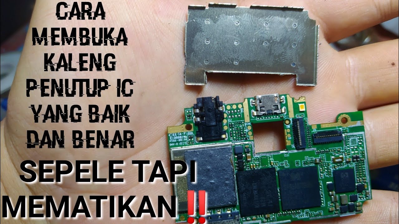 Cara melepas kaleng penutup ic yang baik dan benar - YouTube