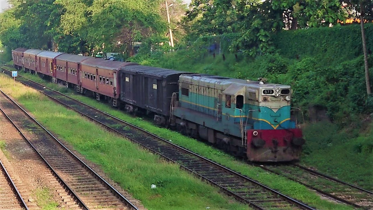 mixed train and passenger train crossing each other | class m2 diesel ...