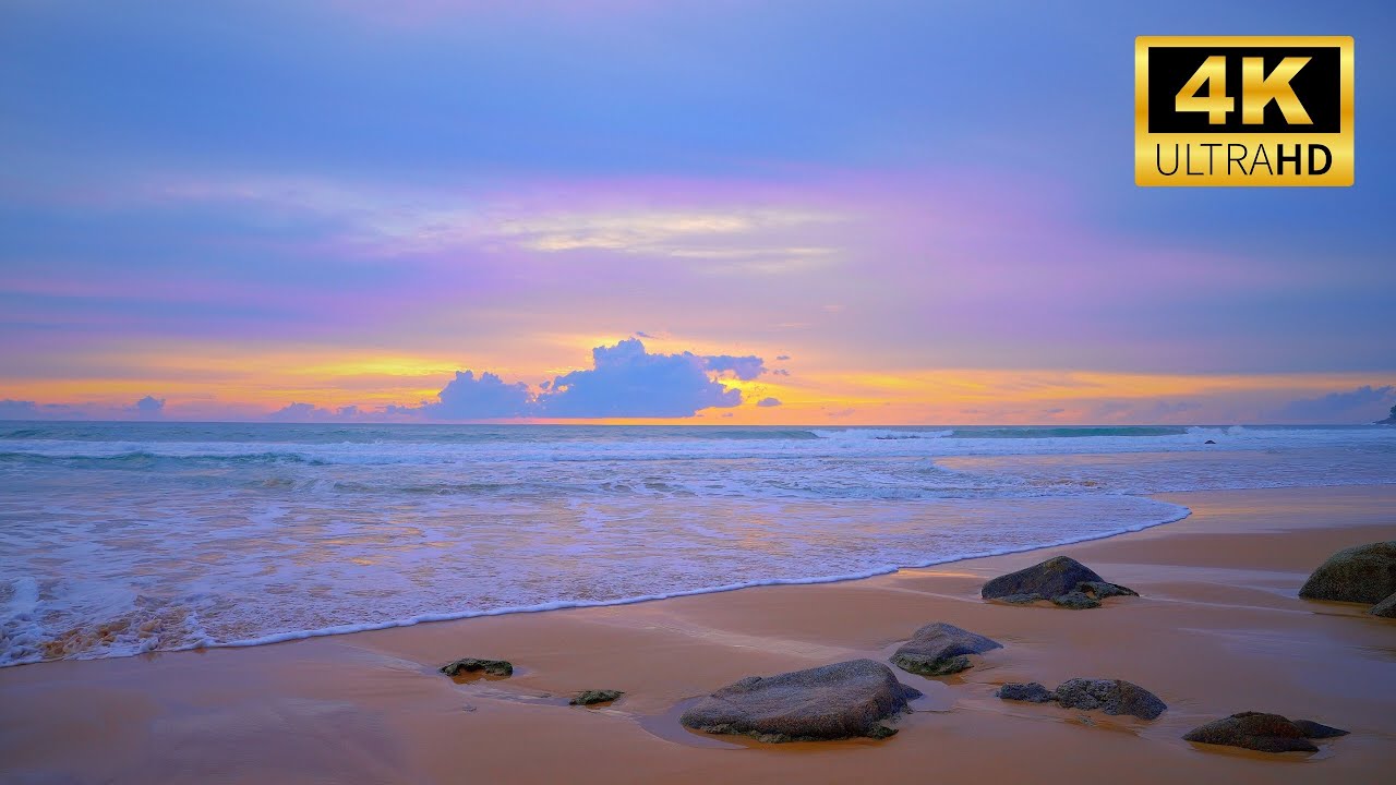 🧘‍♂️ Focus Ocean Waves | 12-Hour 4K Live Stream | Naithon Beach Phuket - YouTube
