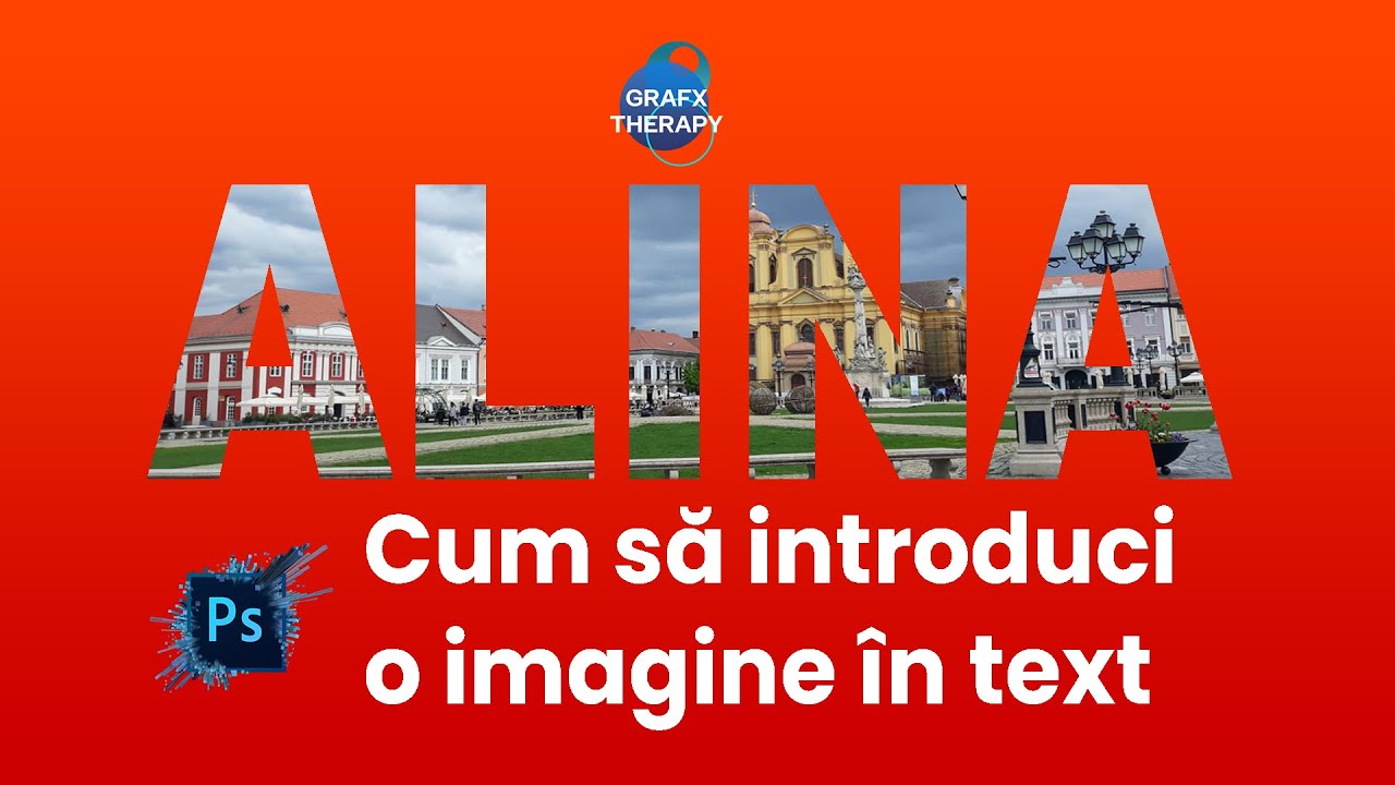 Tutorial - Cum să introduci o imagine în text cu Adobe Photoshop - YouTube