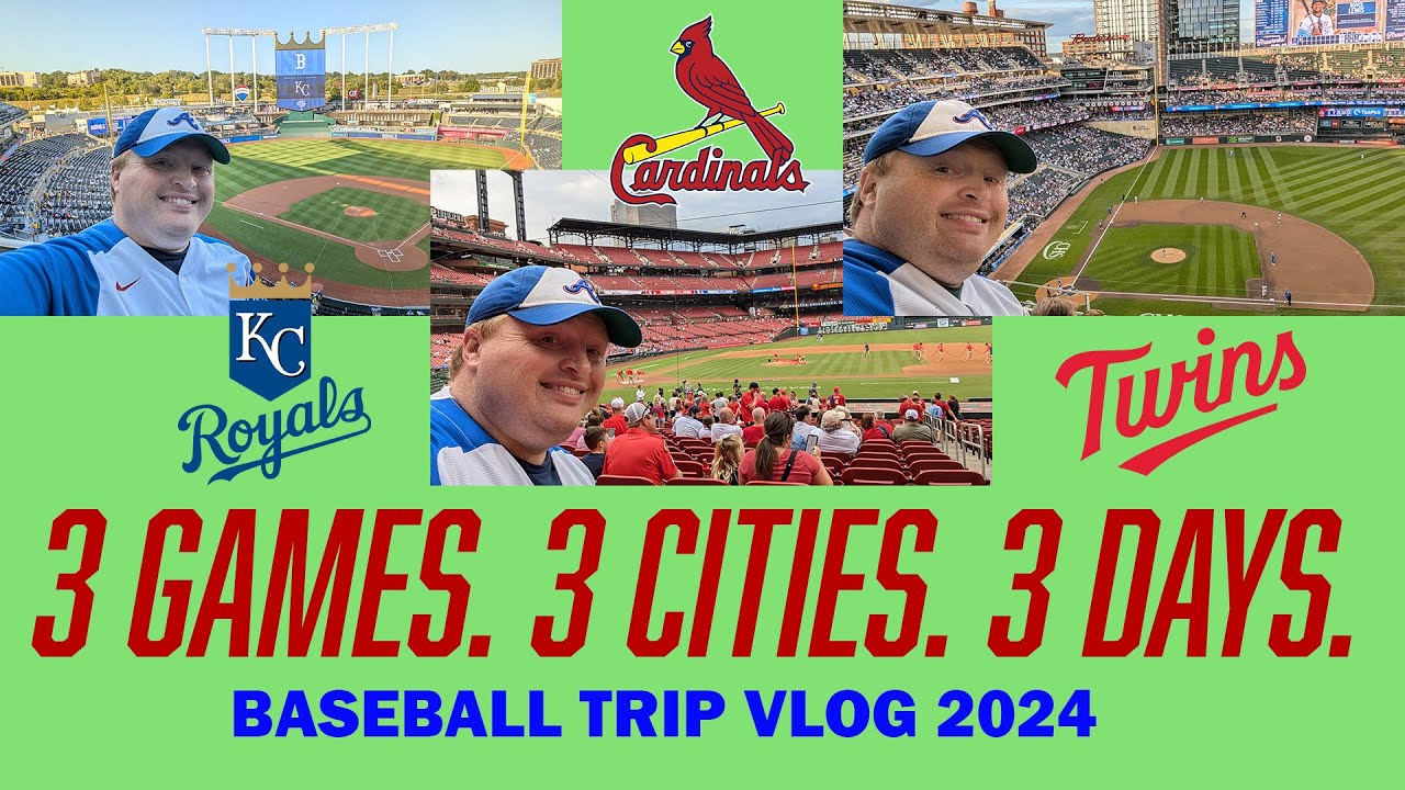 3 Games. 3 Cities. 3 Days. 2024 Baseball Trip | Zack Bennett Vlog ...