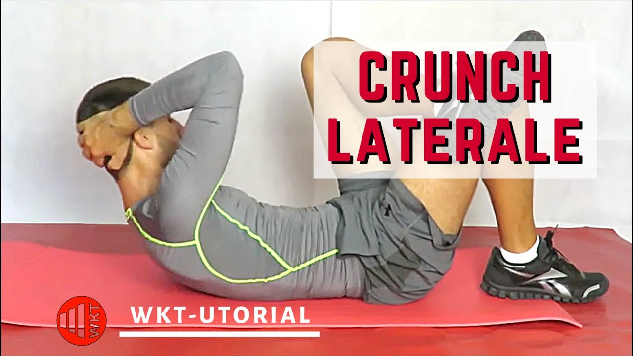 ADDOMINALI OBLIQUI - COME FARE IL CRUNCH LATERALE - YouTube