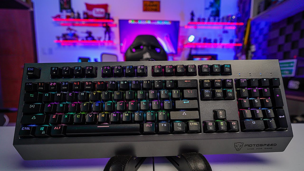 Teclado Gamer MotoSpeed CK99 RGB Switch Outemu Azul - YouTube
