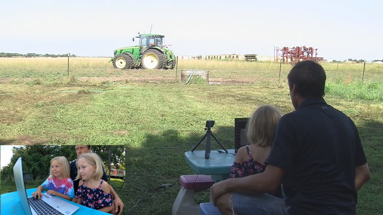 Teaching My Daughters to Drive (The Robotic Tractor) - YouTube