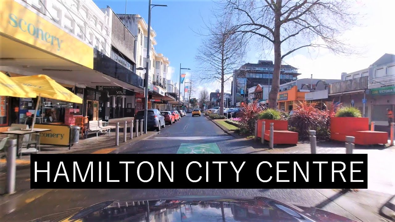 Hamilton City Centre, New Zealand's 4th largest city 4K - YouTube