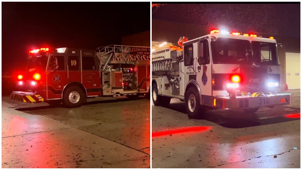 |Lexington County Fire Service| Tower & Engine 10 Responding *Different ...