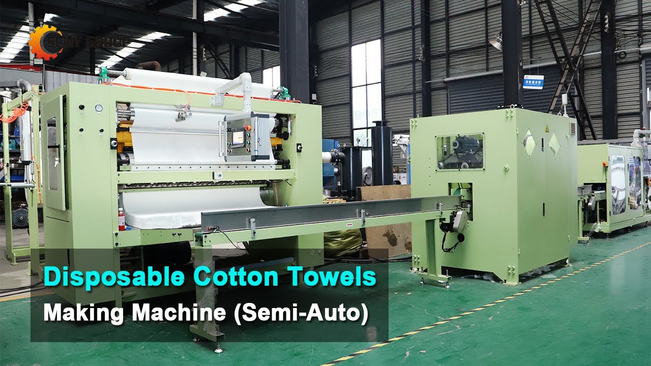 Disposable Cotton Towels Machine | Facial Soft Towel Production Line ...