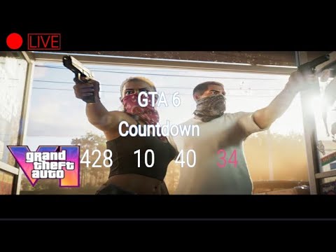 GTA 6 SECOND TRAILER LIVE COUNTDOWN || GTA VI RELEASE DATE UPDATE 2025 ...