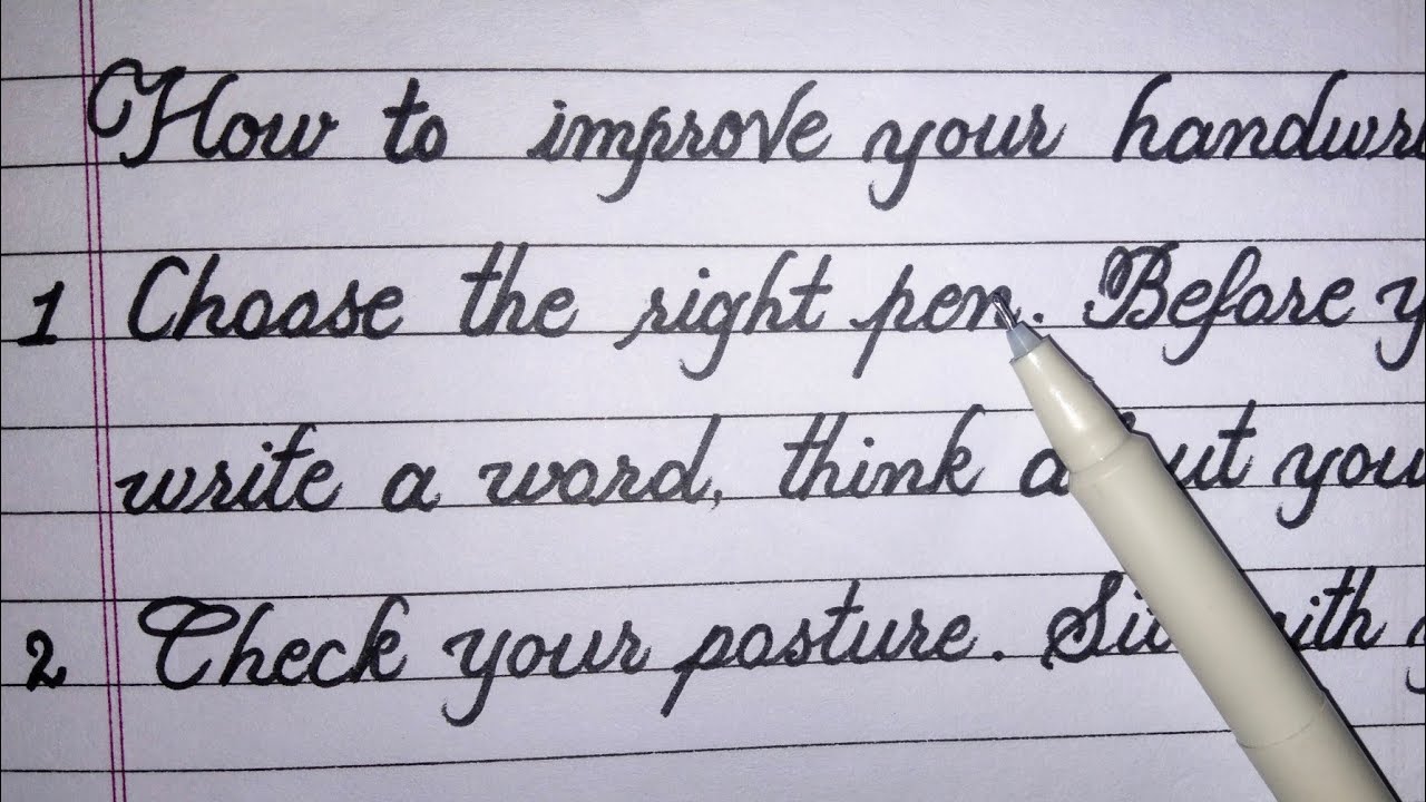 Writing Tips😱 for Beginners, Englsih Handwritig kese sudhare ? How to ...