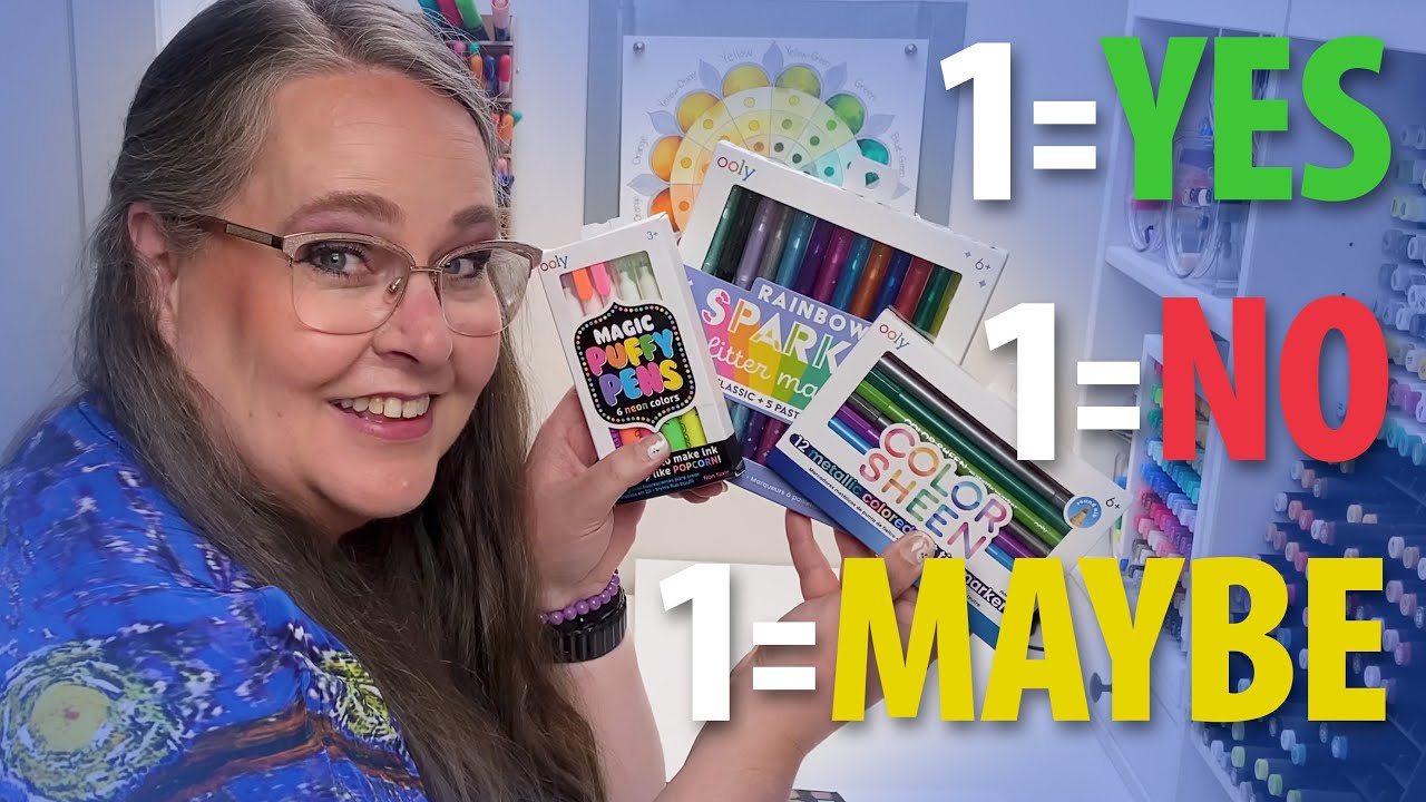 Fun OOLY Markers Review - Rainbow Sparkle, Color Sheen Metallic & Magic ...