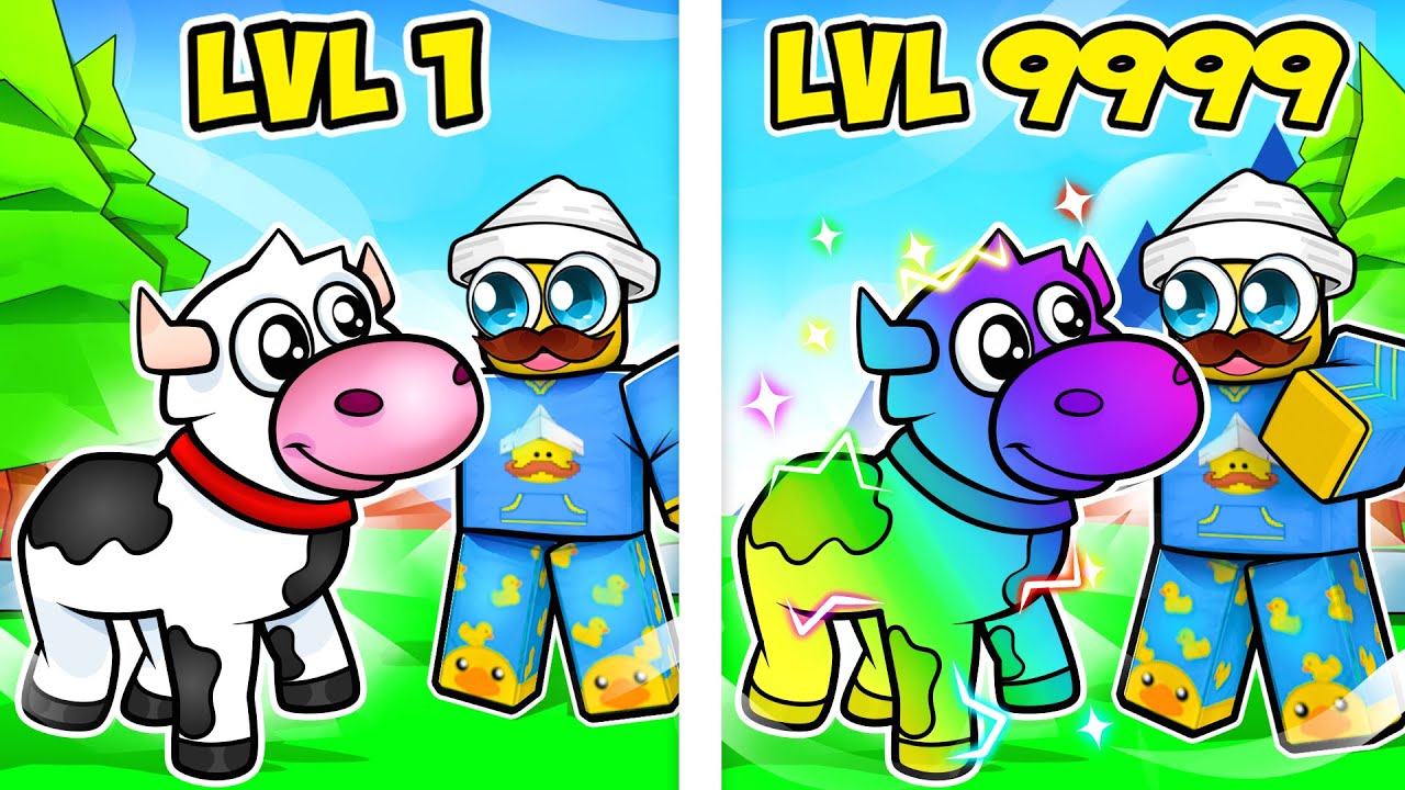 Unlocked Max Level 9999 Diamond Cow In Milk Tycoon! - YouTube