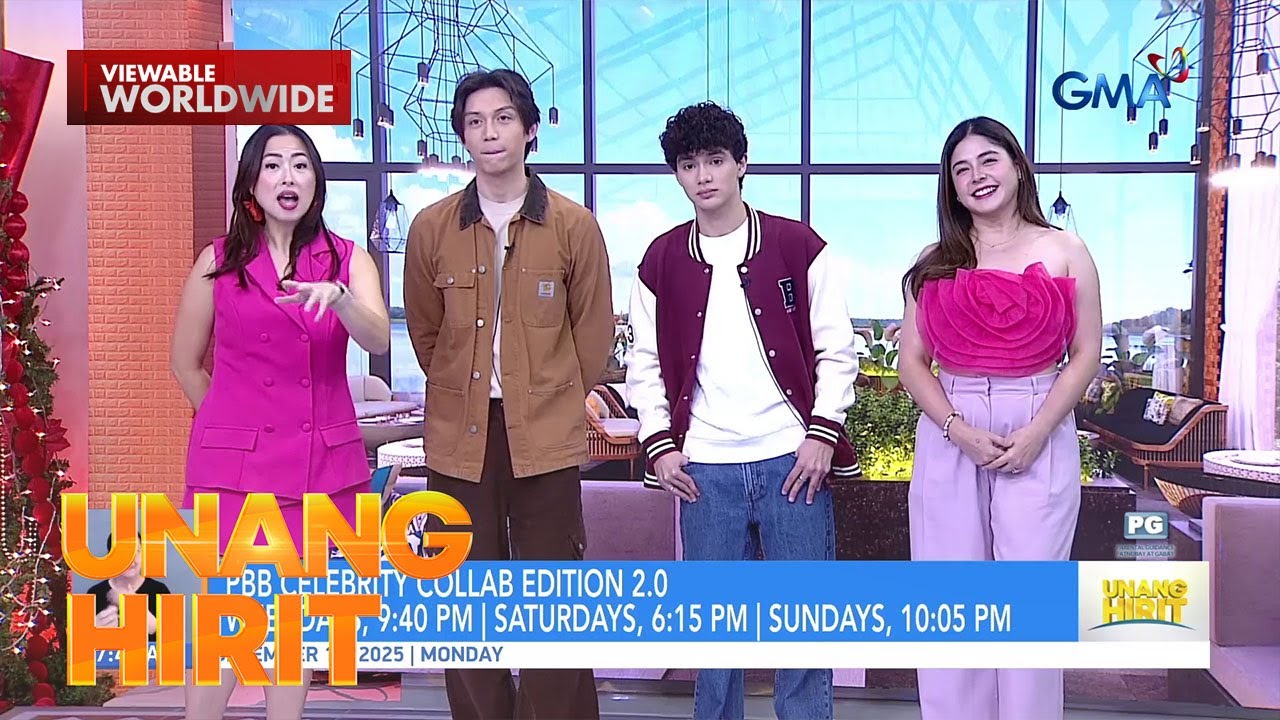 PBB Collab 2.0 Housemates Lee at Iñigo, Live sa Unang Hirit | Unang ...