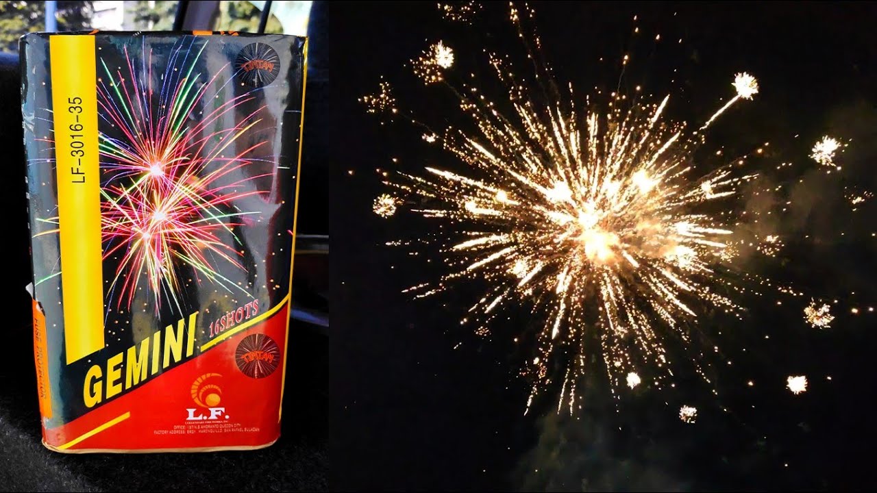 Gemini 16 shots by Leegendary Fireworks LF - YouTube