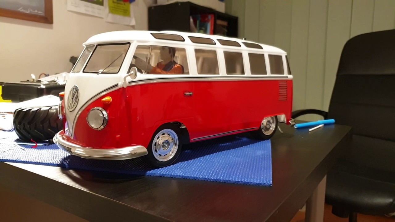 90% BUILT 1/10 SCALE TAMIYA VINTAGE VOLKSWAGEN VAN - YouTube