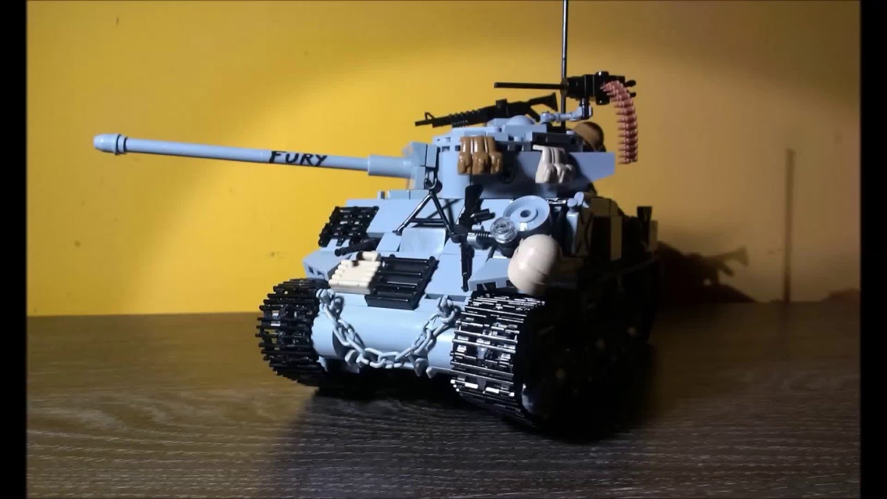 Cobi M4A3E8 Sherman "FURY" Tank - YouTube