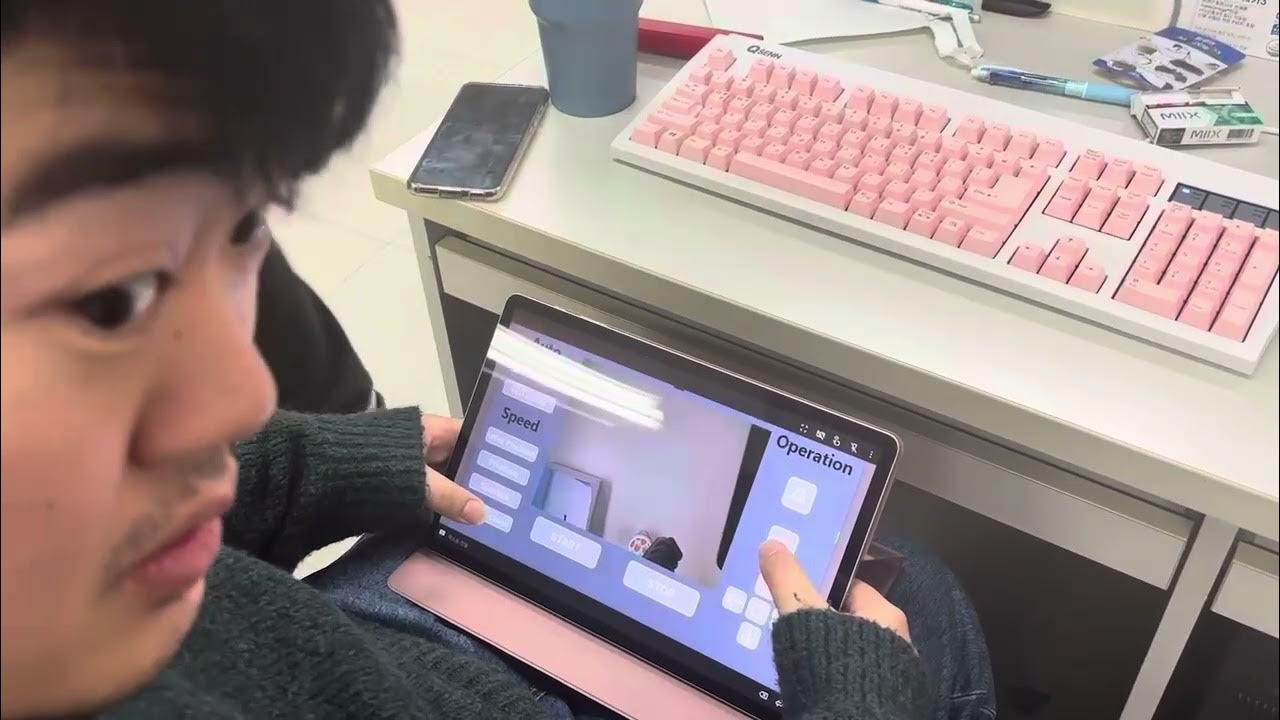 WPF + PYTHON 로봇팔 프로젝트 태블릿 실행영상 - YouTube