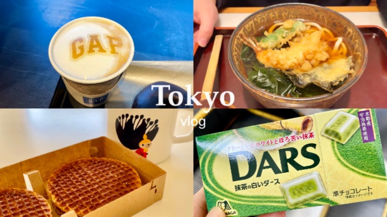 [SUB]Tokyo Vlog-Shinjuku GAP Store 🗼 Echire 🧈 Japanese Convenience ...