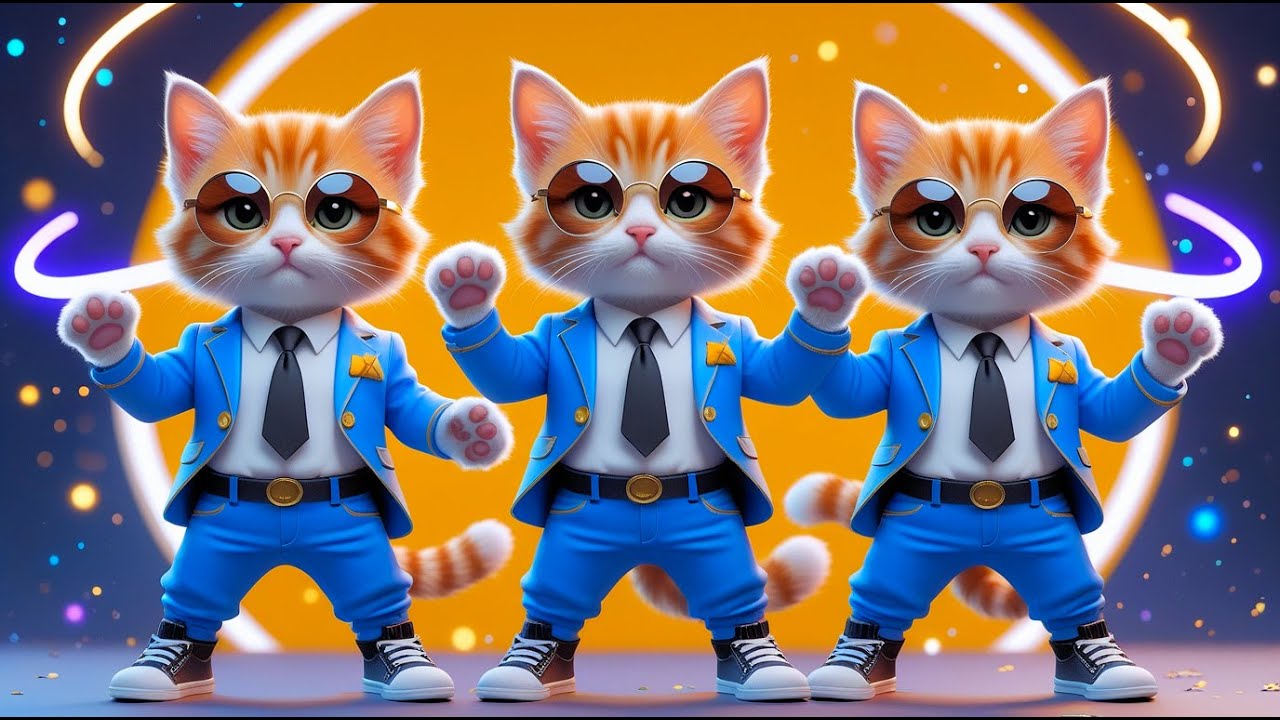 Cat Dance Party with Epic Electro Beats! Cat Dance Meow meow To The ...