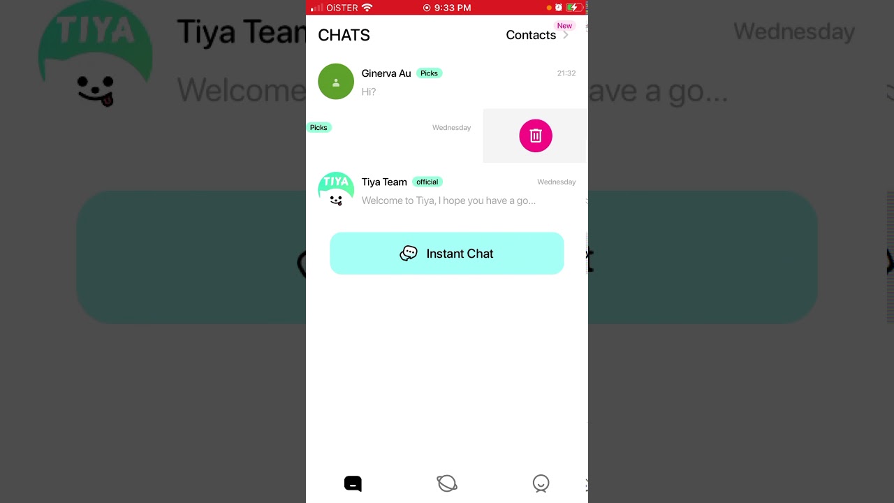How to delete a chat in Tiya app? - YouTube