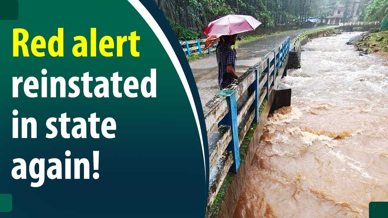 IMD issues red alert in 8 districts again as rains intensify - YouTube