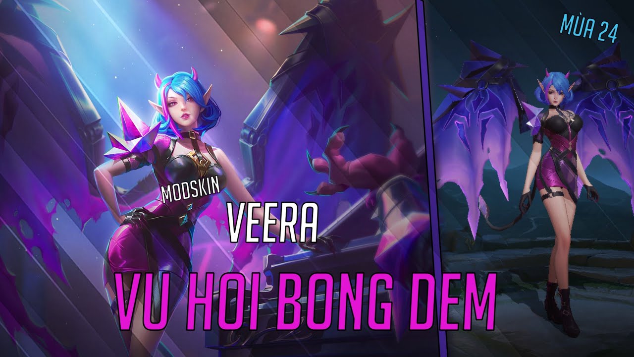 Mód Skin Veera Vũ Hội Bóng Đêm có điệu nhảy mùa 24 |NhiLQ TV - YouTube