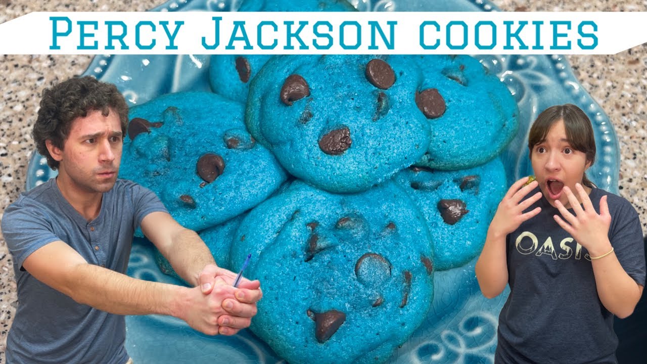 BLUE COOKIES PERCY JACKSON SERIES recipe at home!!!!! Ft. Andrew - YouTube