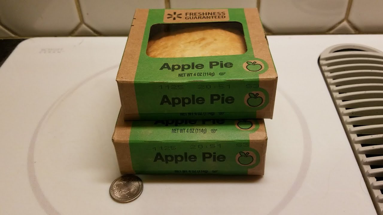 Giving Walmart's 50c Mini Apple Pie a try and it's pretty darn good ...