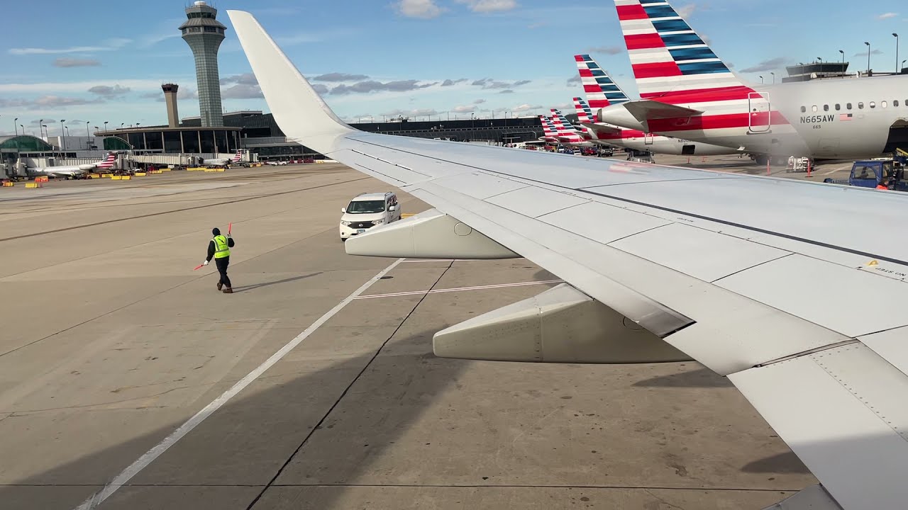 HD American Airlines Boeing 737 Engine Start up ORD - YouTube