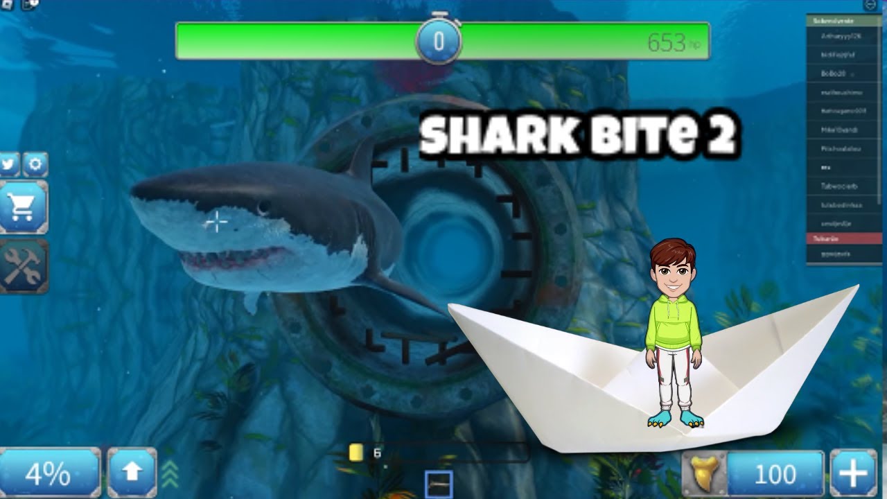 Jogando Shark bite 2 pela primeira vez - YouTube