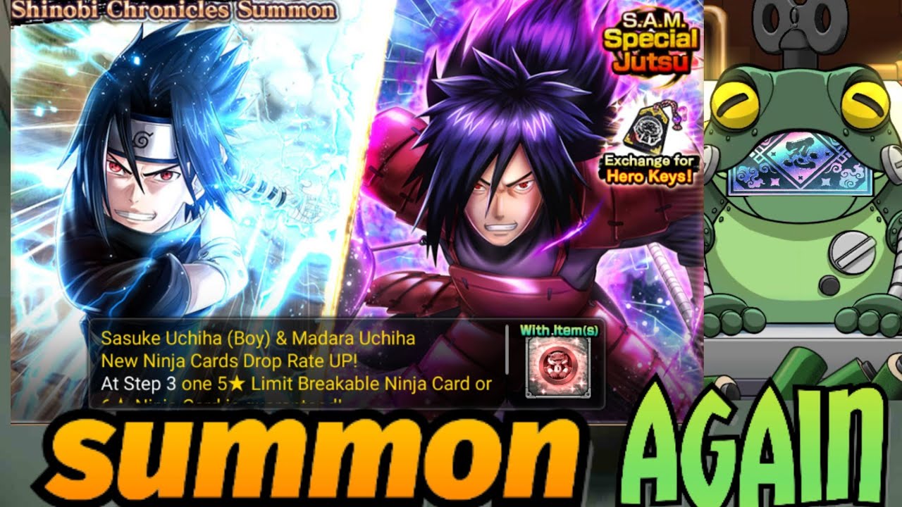 NxB NV summon Sasuke uchiha and Madara uchiha | Naruto x boruto ninja ...