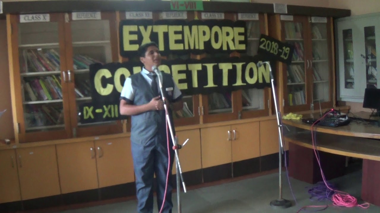 Extempore Competition 2018 - YouTube