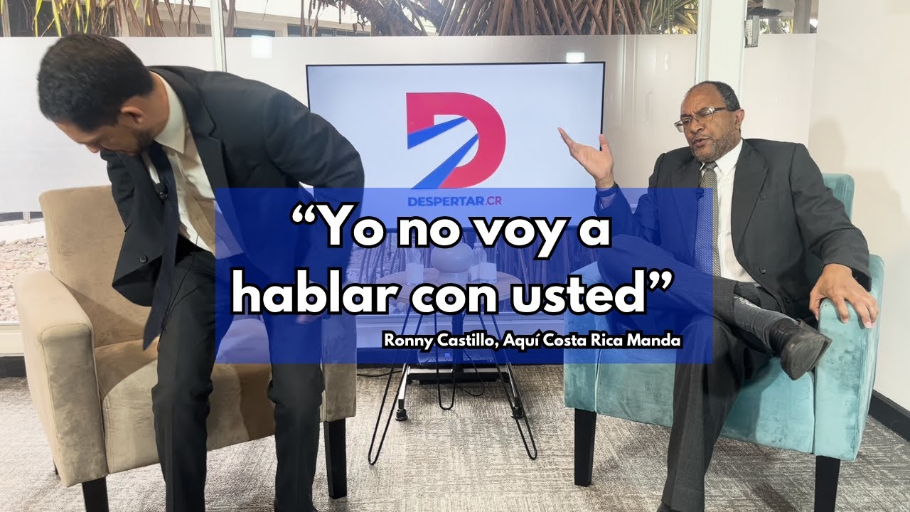 Ronny Castillo, candidato presidencial, se levantó y se fue de La ...