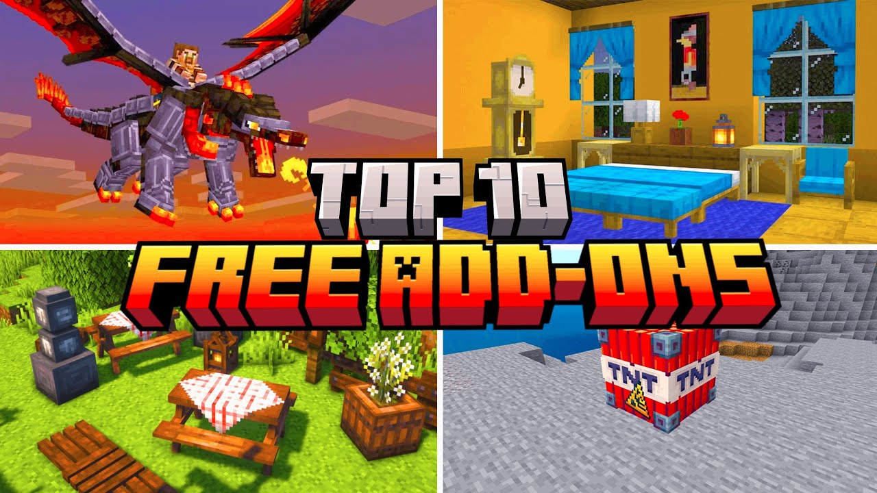 10 FREE Addons In Minecraft Marketplace! (Mods) - YouTube