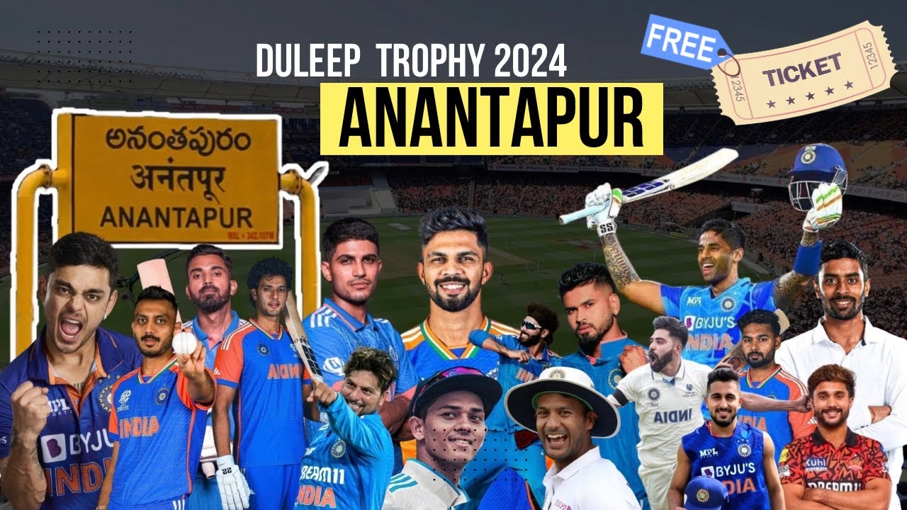 Duleep Trophy 2024 Anantapur || Free Tickets || RDT Cricket Stadium ...