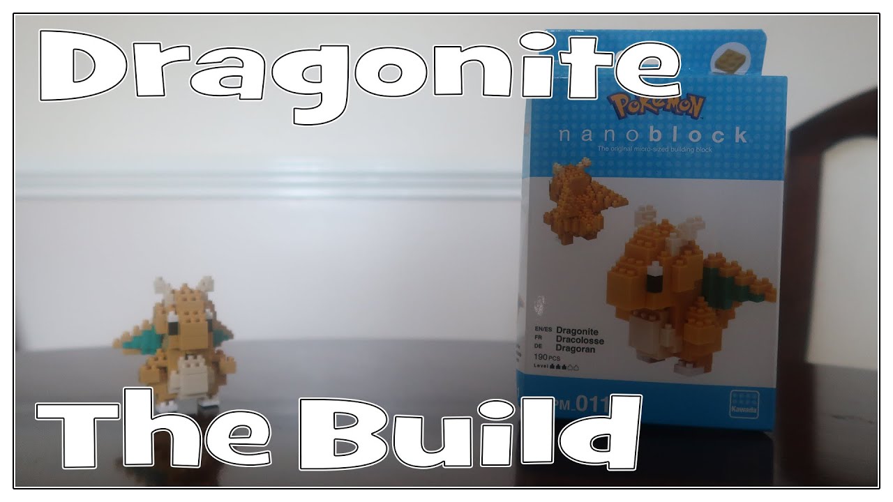 Micro Brick/Nanoblocks DRAGONITE! - The Build - YouTube