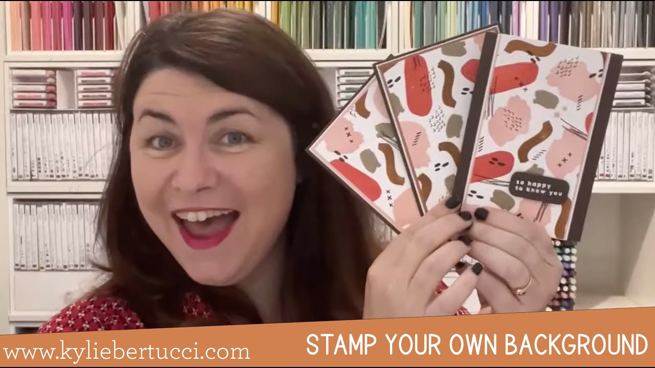 🔴 Create your own decorative background with stamping - YouTube