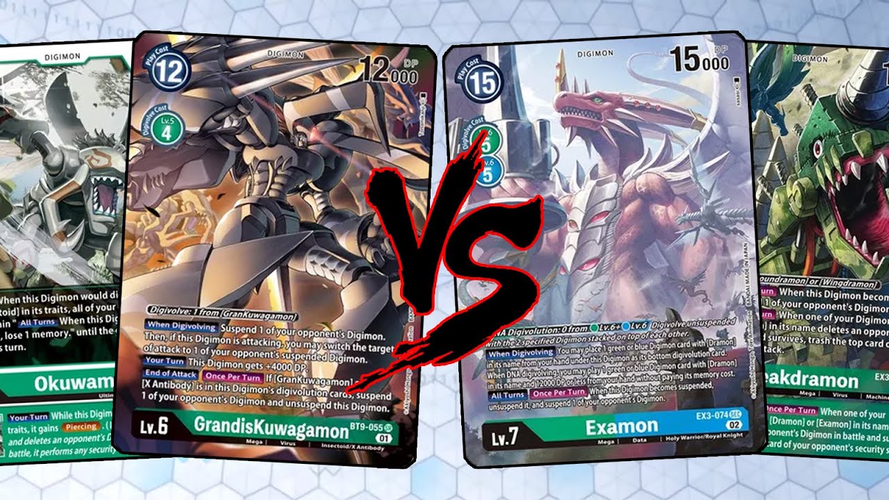 GrandisKuwagamon vs Examon (Digimon TCG EX3) - YouTube