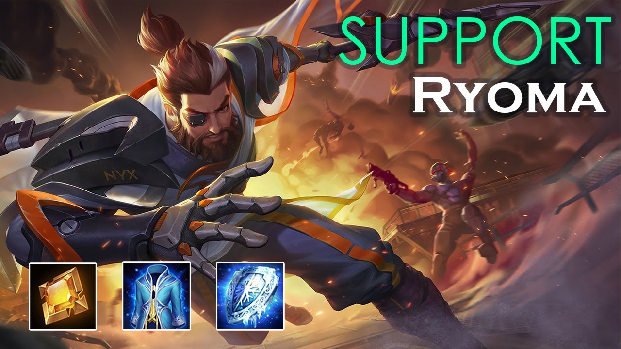 ROV RYOMA สายซัพพอร์ต ป้อมหายไปสองทางแต่พลิกชนะ เล่นซัพยังให้ได้MVP ...