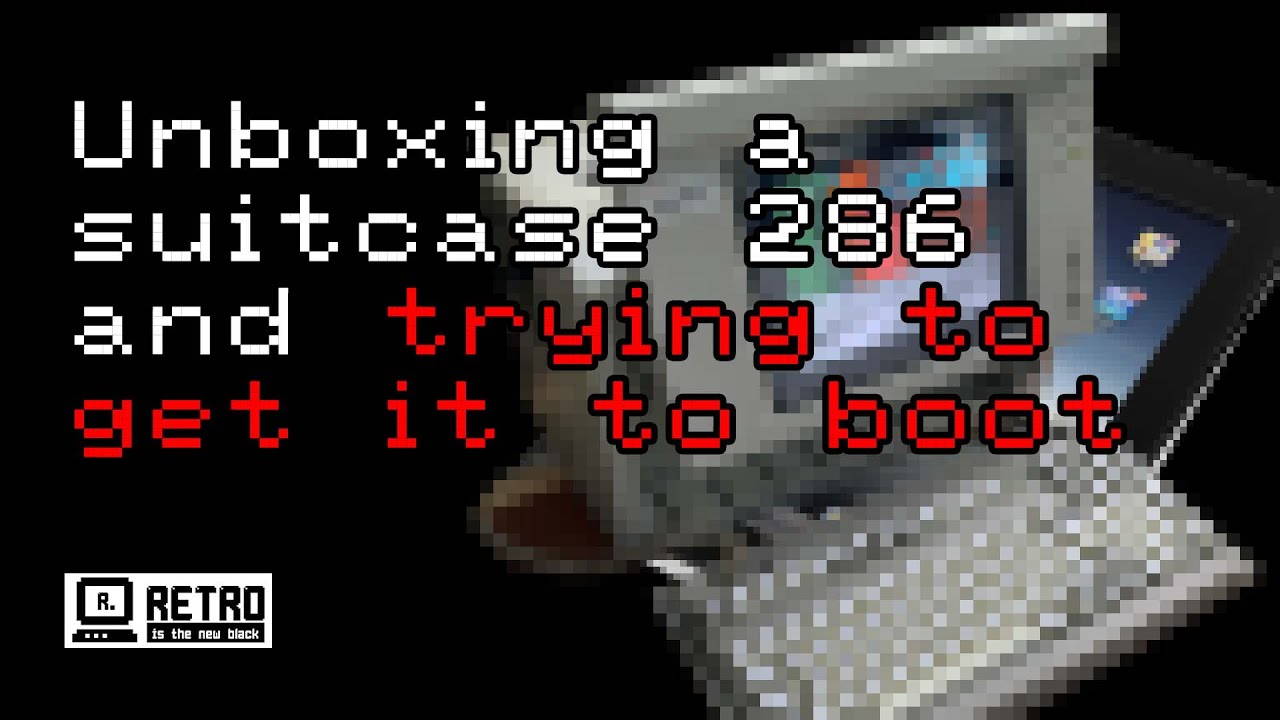 Unboxing a late 80s 286 suitcase computer - YouTube