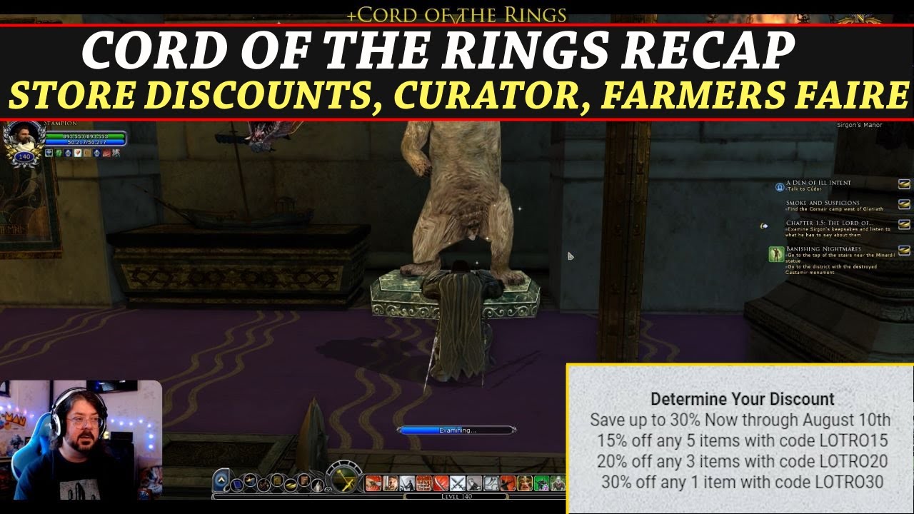 LOTRO: Cord of the Rings Recap August 4th | Lotro Store Discounts ...
