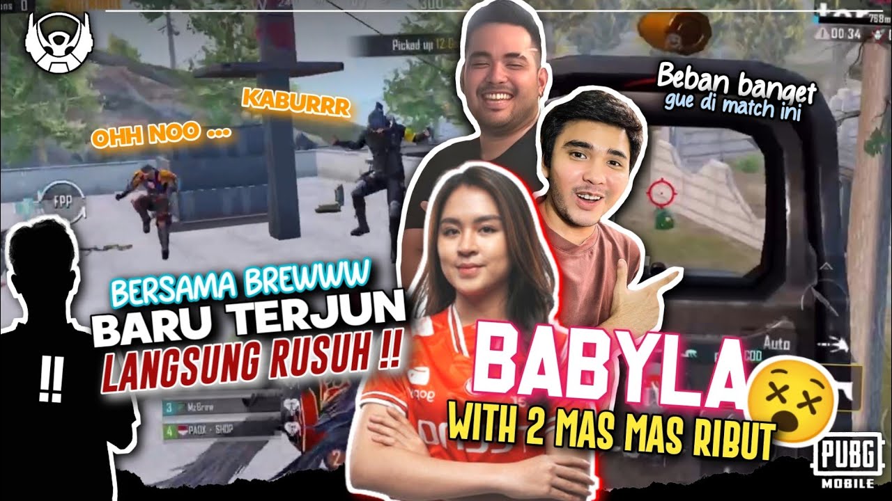 BABYLA WITH SQUAD MAS MAS RIBUT, BERASA SOLO SQUAD DI ERANGEL 😩 ...