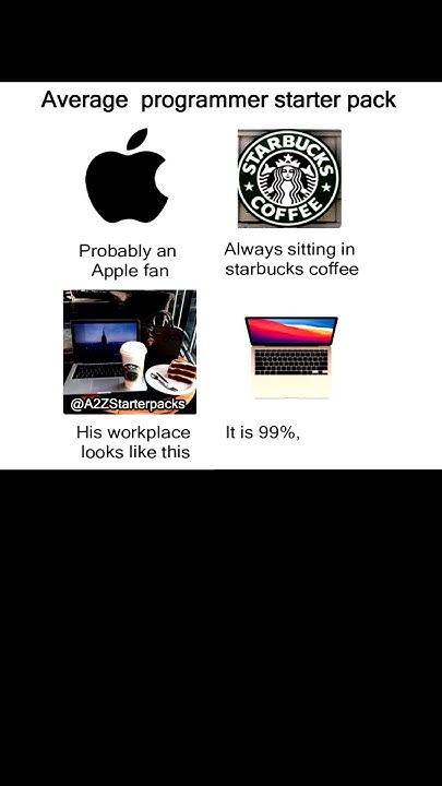Average programmer starter pack - YouTube