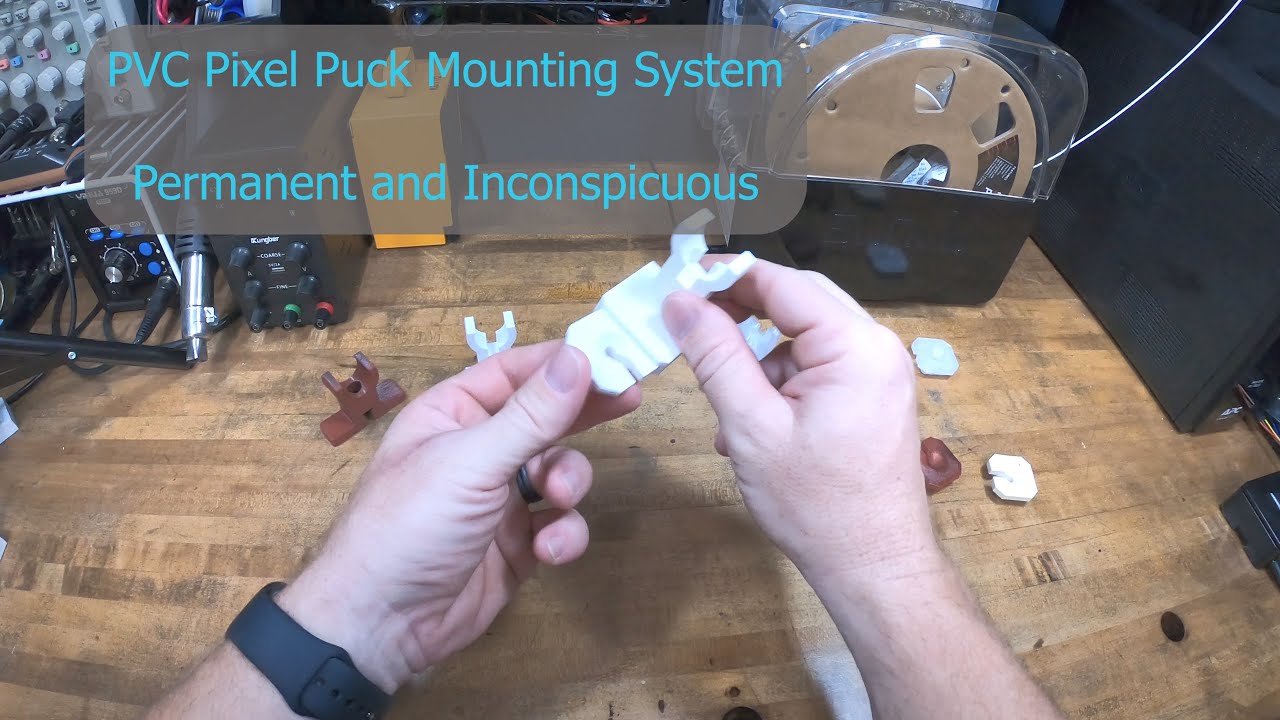 PVC Pixel Puck Mounts - YouTube
