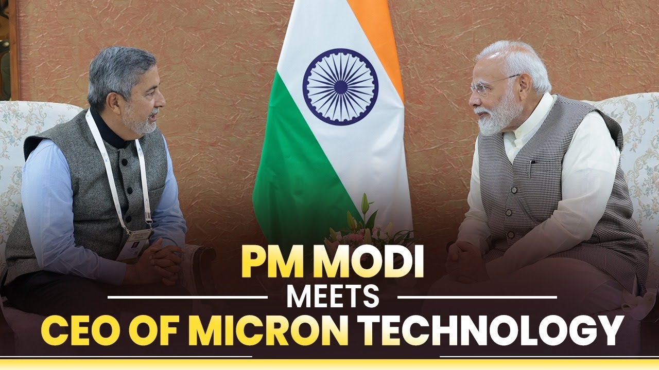 LIVE: PM Modi holds a bilateral meeting with CEO of Micron Technology ...
