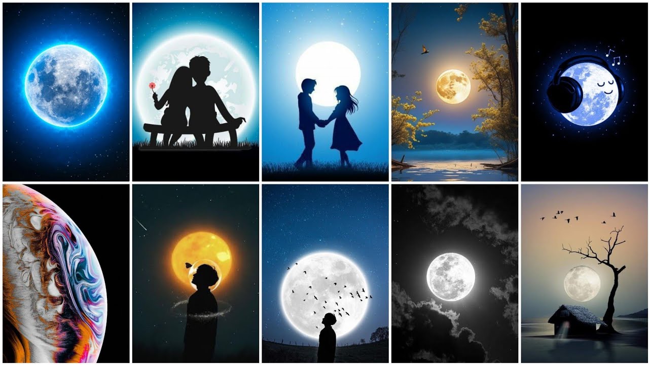 Beautiful Moon Dp Photo | Moon wallpaper images | couple Moon dp photos | moon wallpaper photos ...