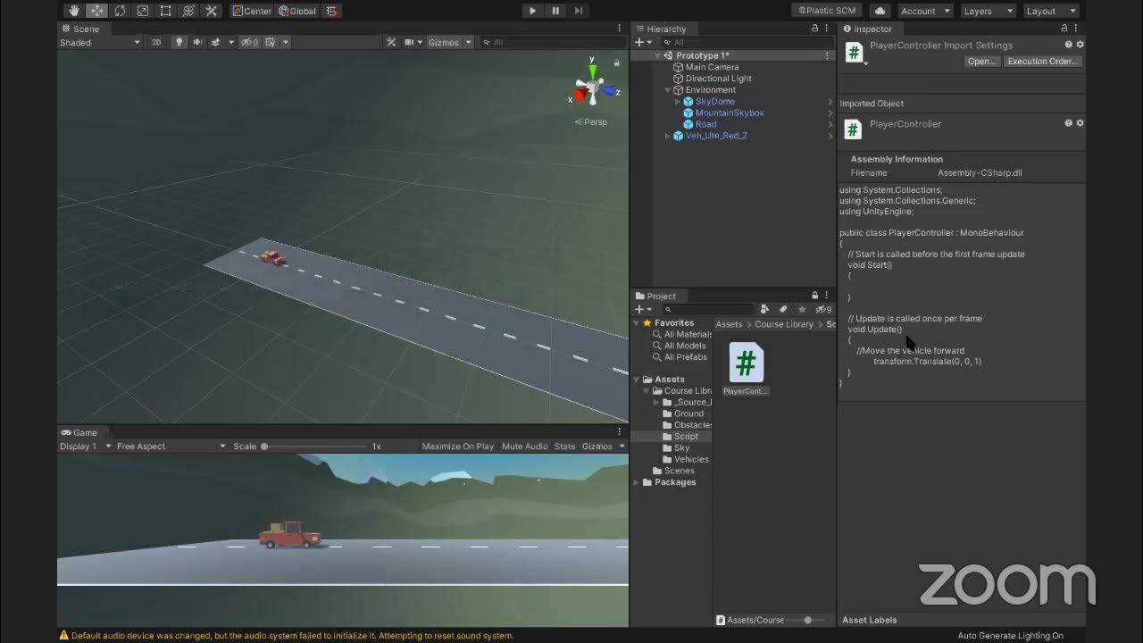 How To Make The Car Move Forward In Unity Youtube