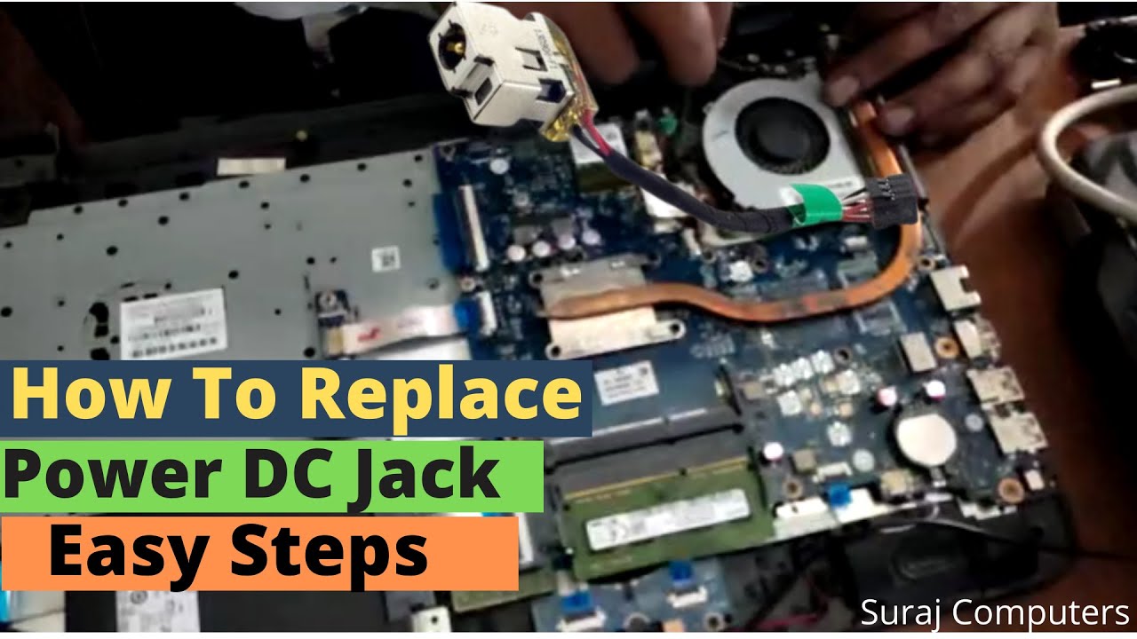 3 Easy steps to fix the laptop DC power jack? Fixed Broken Laptop ...