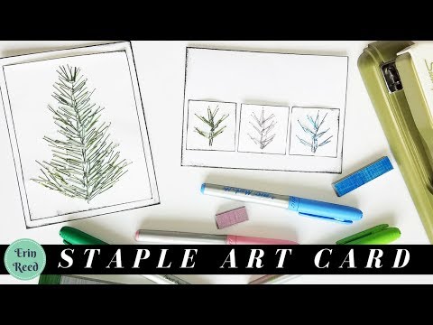 Staple Art on Cards - Learn to use Staples to Make Art